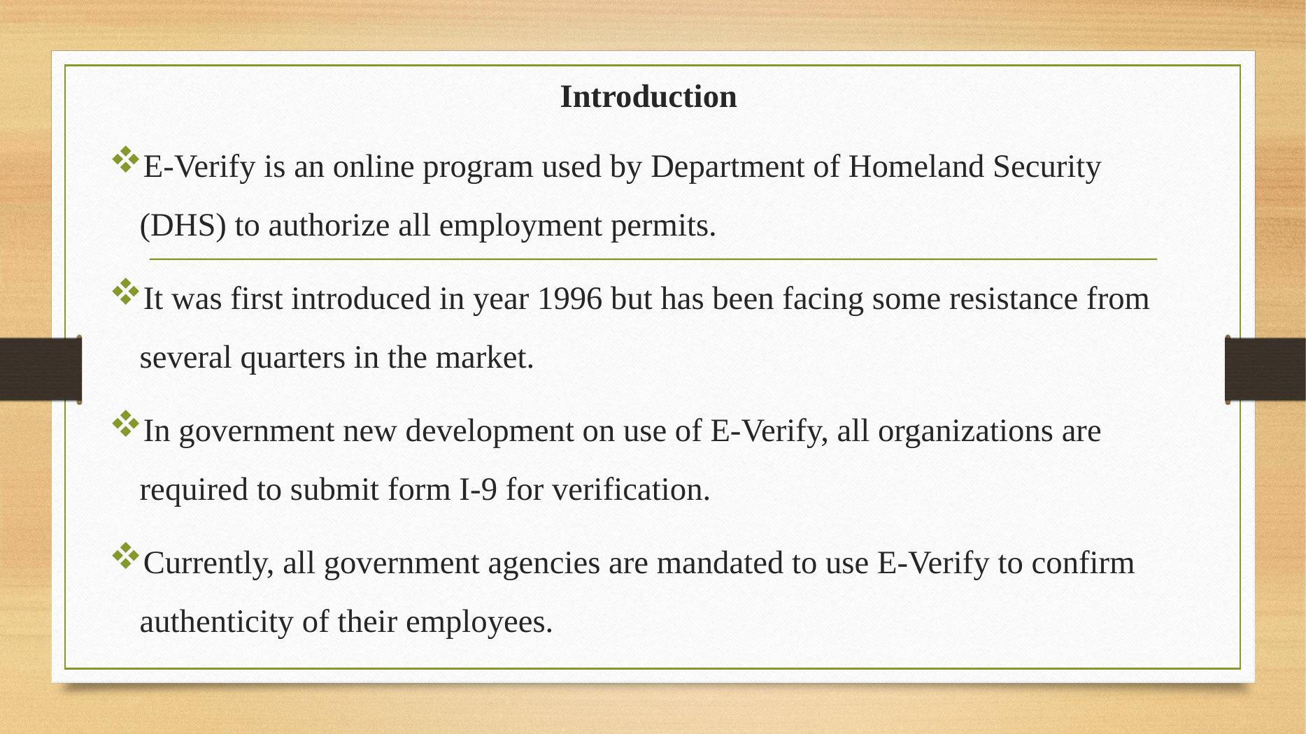 E-Verify Program: Compliance and Employee Verification