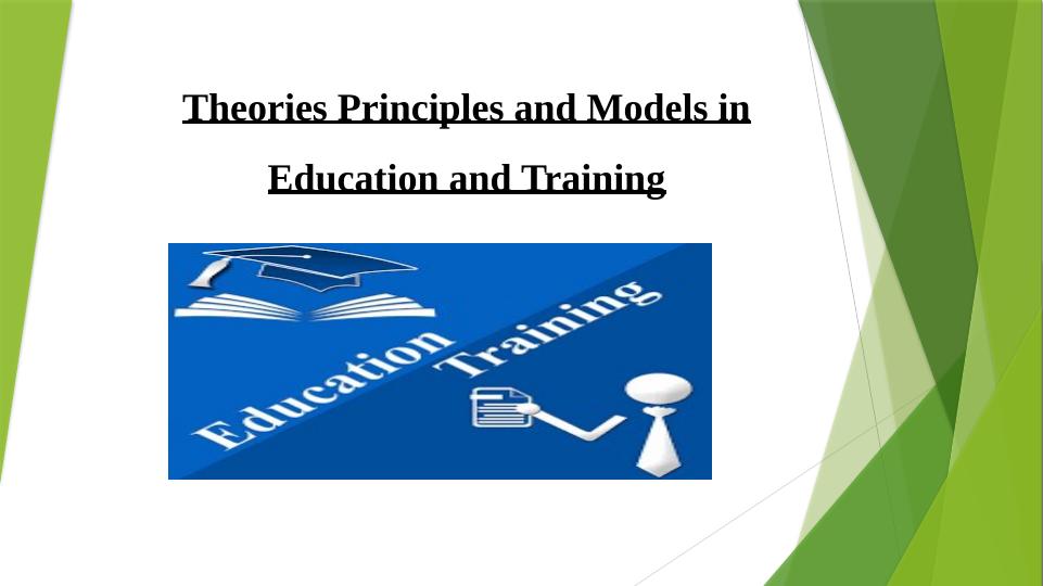 Quality Assurance and Improvement in Education and Training
