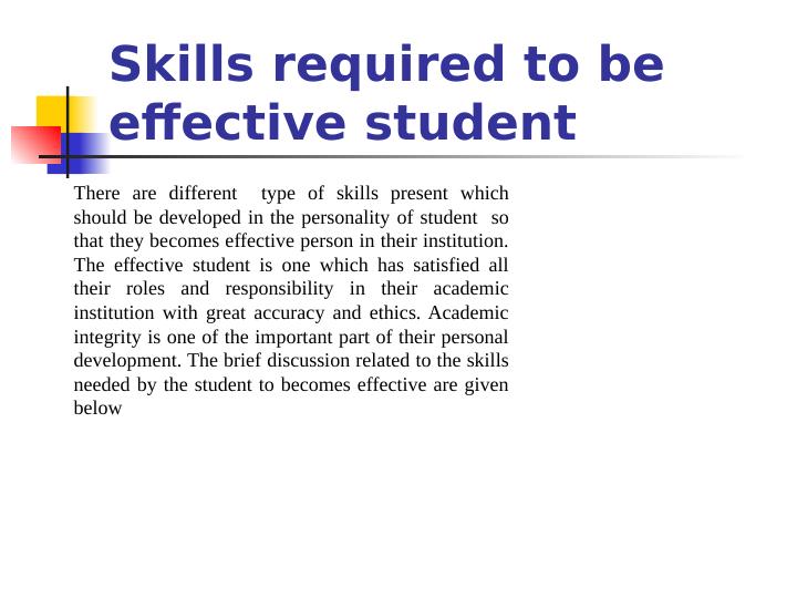 How to be an Effective Student: Skills and Strategies