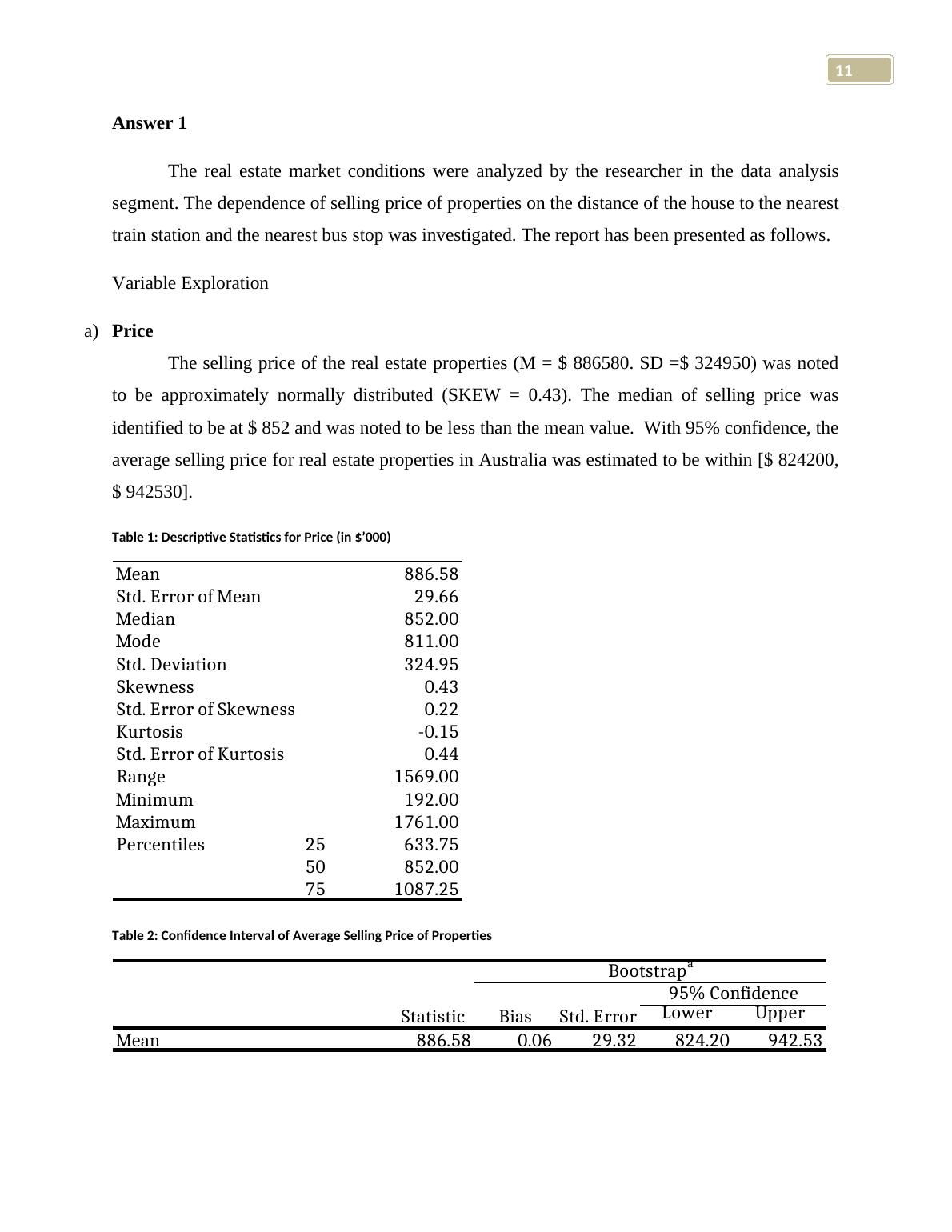 Empirical Research Methods for Real Estate Market Analysis | Desklib