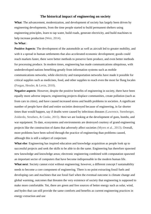 The Historical Impact of Engineering on Society and Engineering ...