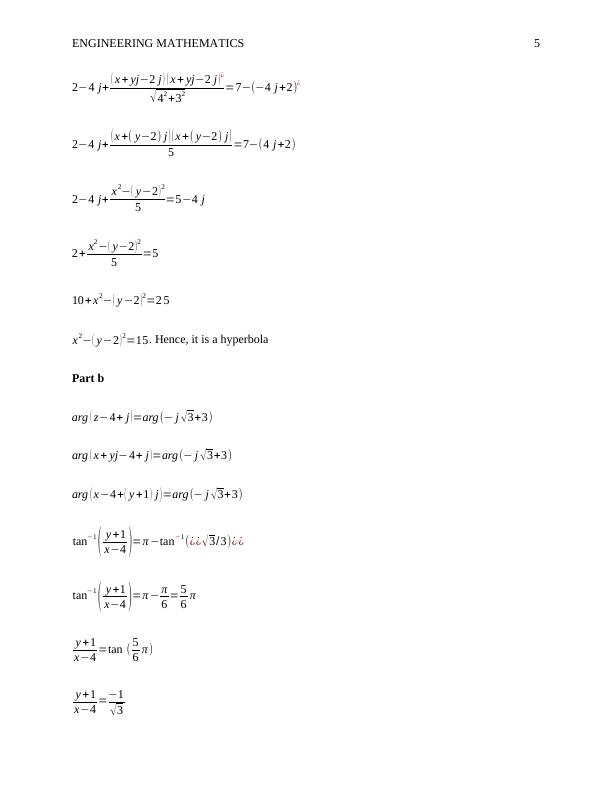 Engineering Mathematics: Roots, Hyperbola, Ellipse, Separable Equations ...