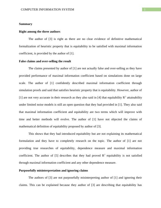 Data Association Analysis Report: Computer Info Systems