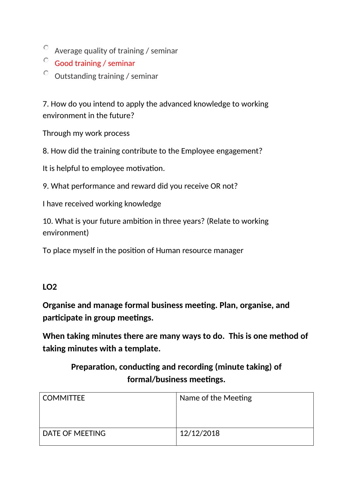 ESPD Assessment 3 Guidelines for Personal and Professional Development ...