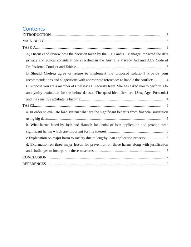 Ethics & Privacy Challenges in Data Analytics Case