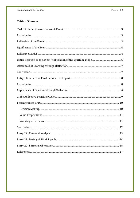 Evaluation And Reflection Reflective Learning Models And Importance Of