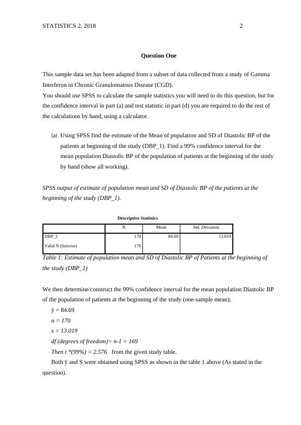 Statistics 2: Analyzing CGD Data - Assignment 3 Solution