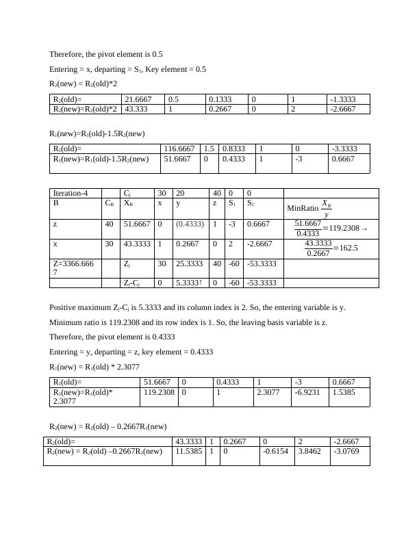 Gasoline Production Linear Programming Model | Desklib