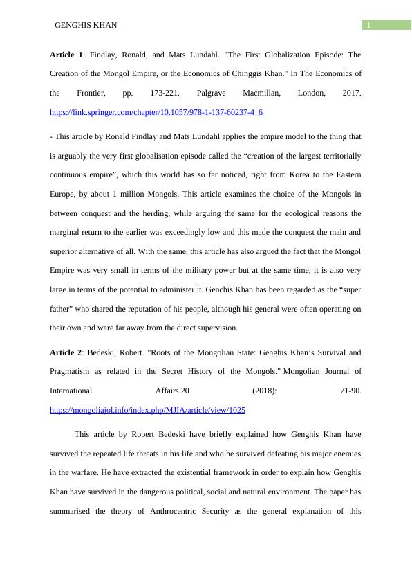 Genghis Khan: History, Legacy, and Impact