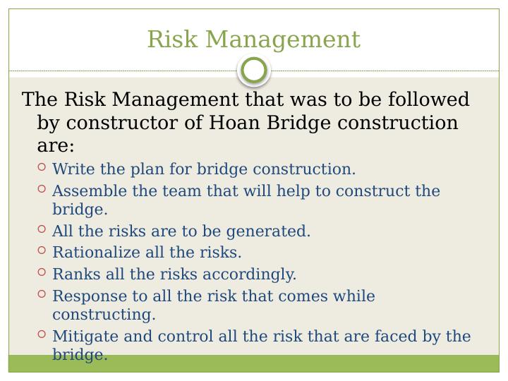 Hoan Bridge Failure: Quality and Risk Management