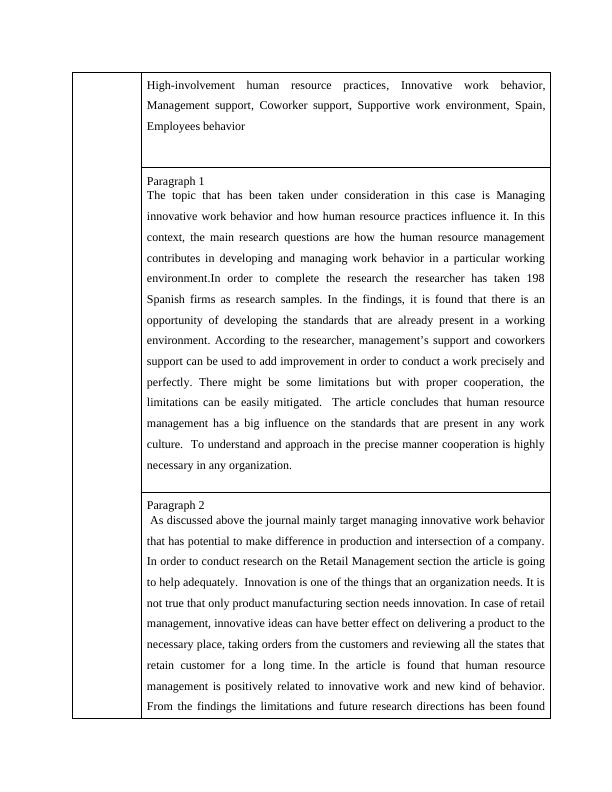 Annotated Bibliography on Human Resource Management and Work Culture