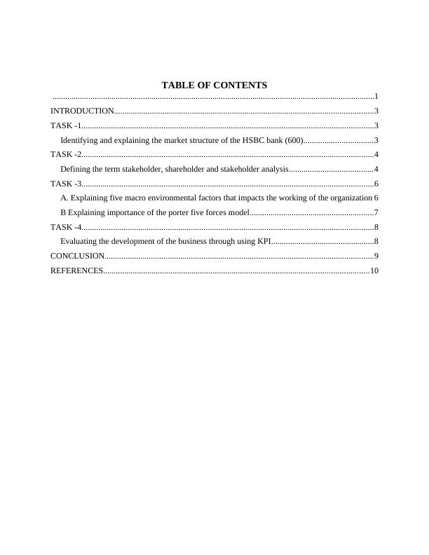 HSBC Bank Analysis: Market, Stakeholders, and Performance