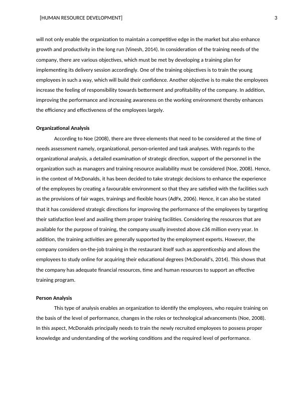 Human Resource Development for McDonald's: A Critical Analysis