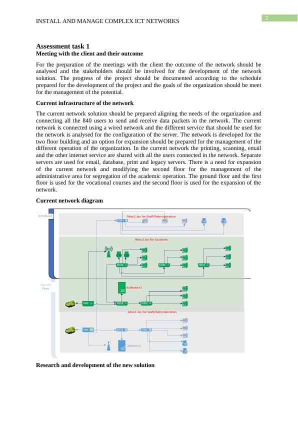 Install And Manage Complex Ict Networks Desklib