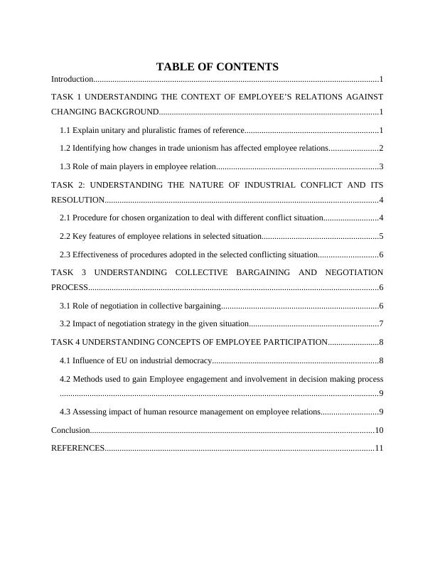 Employee Relations: A Comprehensive Report