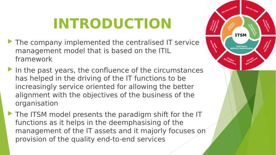 ITSM Report: Analysis of Telstra's ITIL Implementation