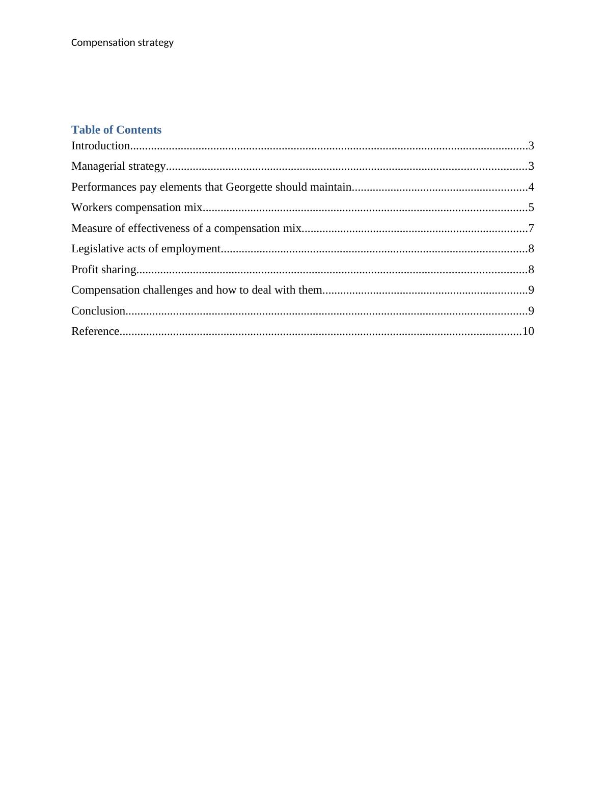 Compensation Strategy: Henderson Printing Case Study