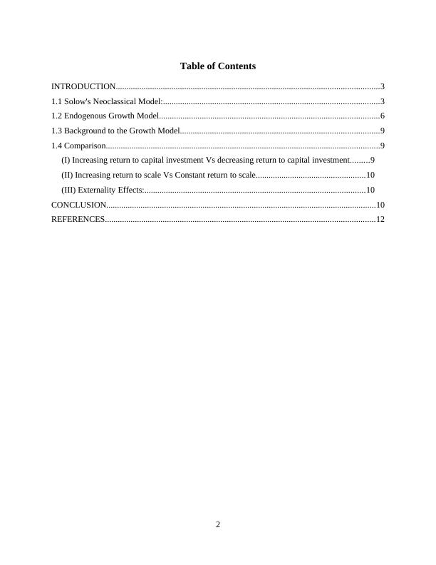 Comparative Analysis of Growth Models: Endogenous vs Neo