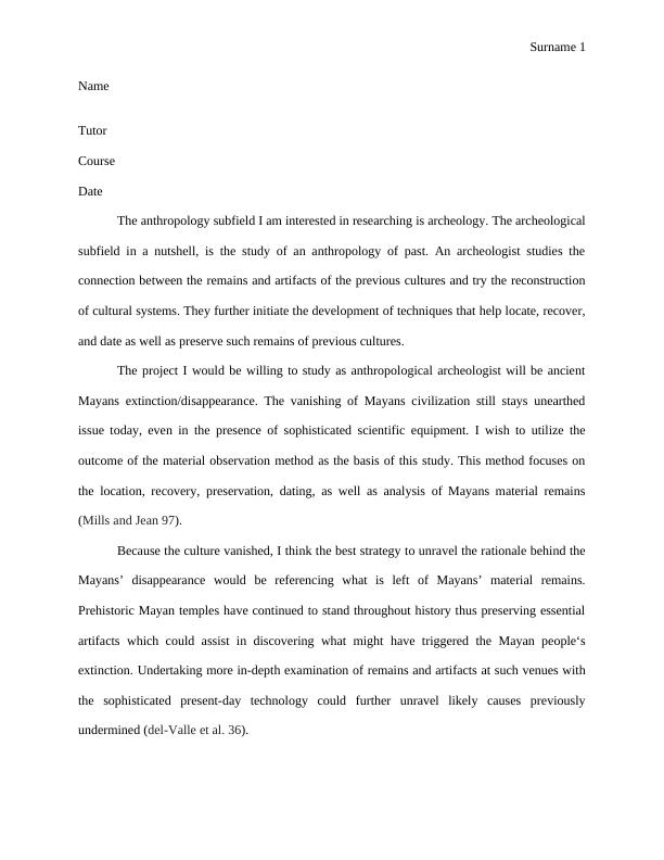 Mayan Archaeology: Research on Mayan Cultural Extinction