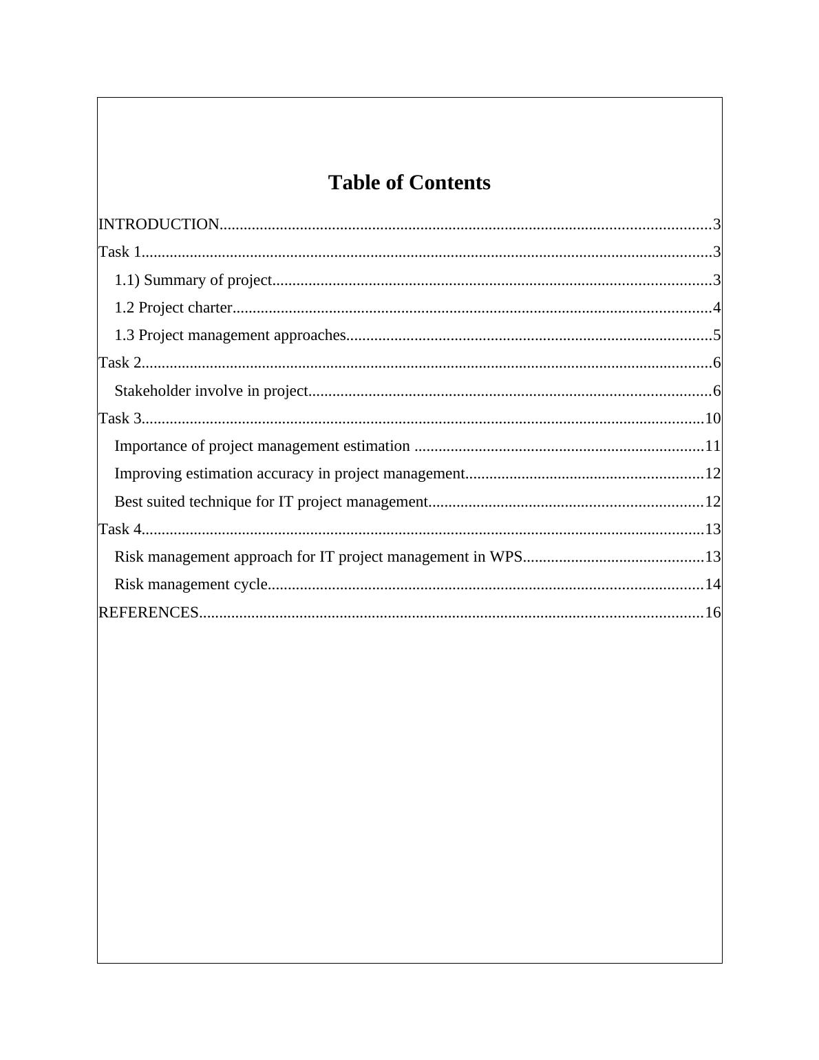 Project Management and Professional Issues - Desklib