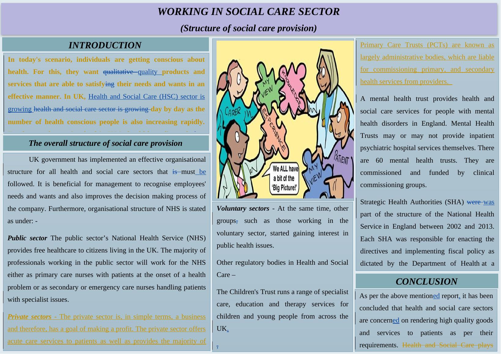 Understanding Health & Social Care Structures in the UK