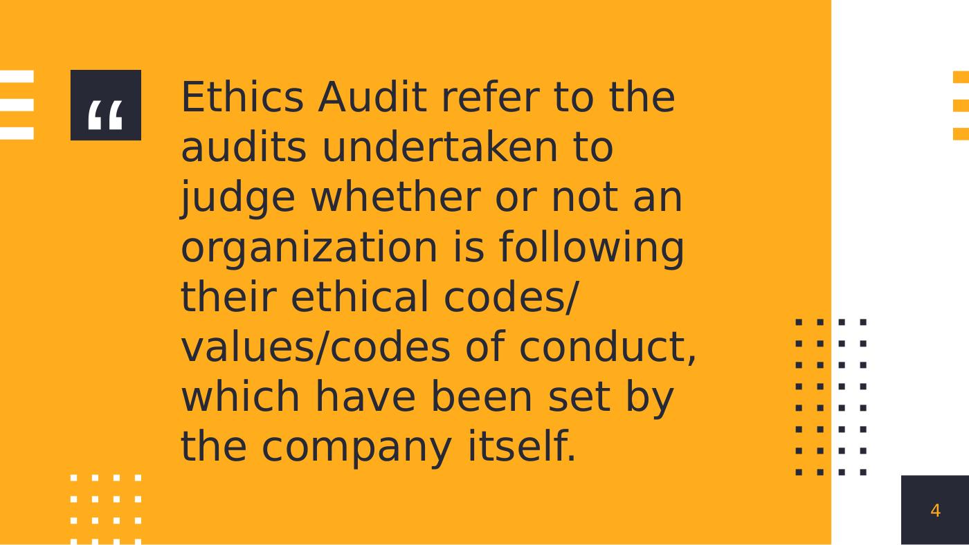 Ethics Audit | Presentation