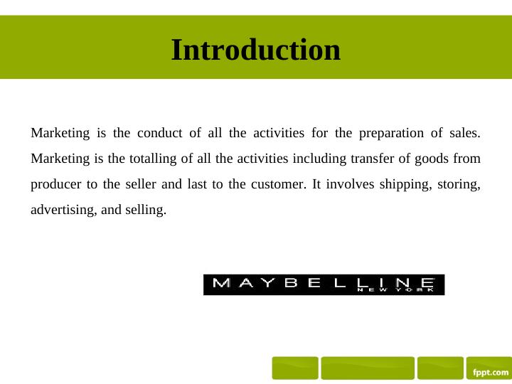 Maybelline: Marketing Strategies and New Product Launch