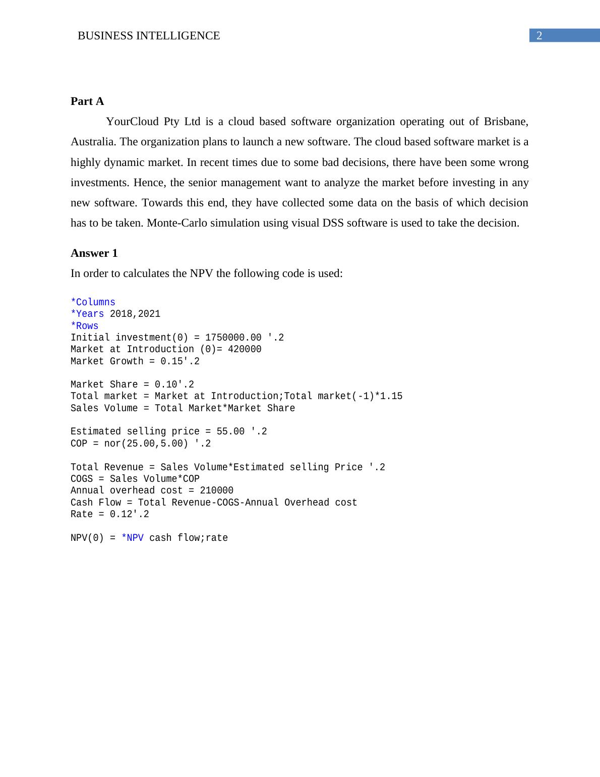 Business Intelligence Assignment PDF
