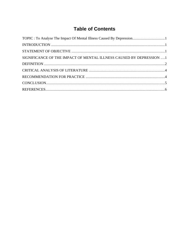 The Impact Of Mental Illness Essay the-impact-of-mental-illness-essay