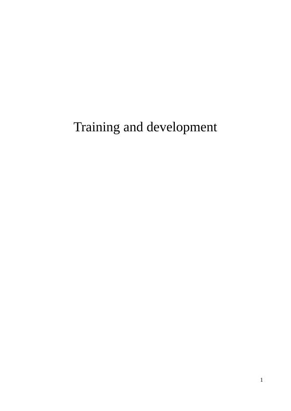 "Exploring Training and Development: A Comprehensive Introduction ...
