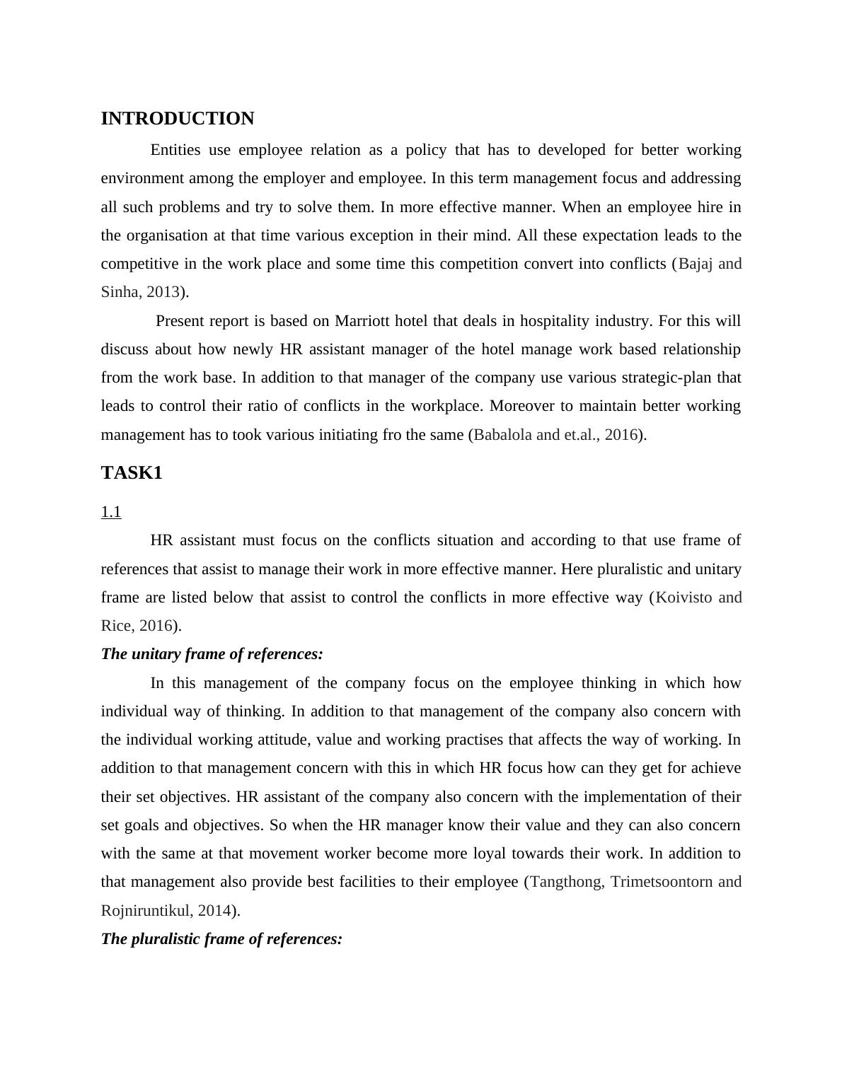 Employee Engagement in Marriott Hotel: Assignment