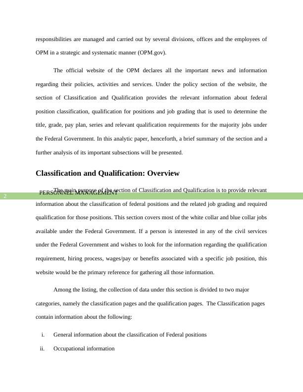 United States Office of Personnel Management