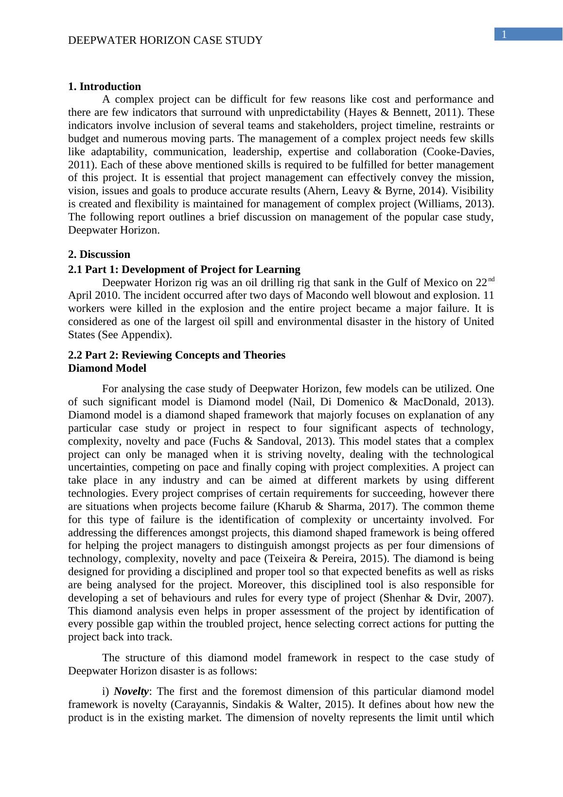 Deepwater Horizon Case Study