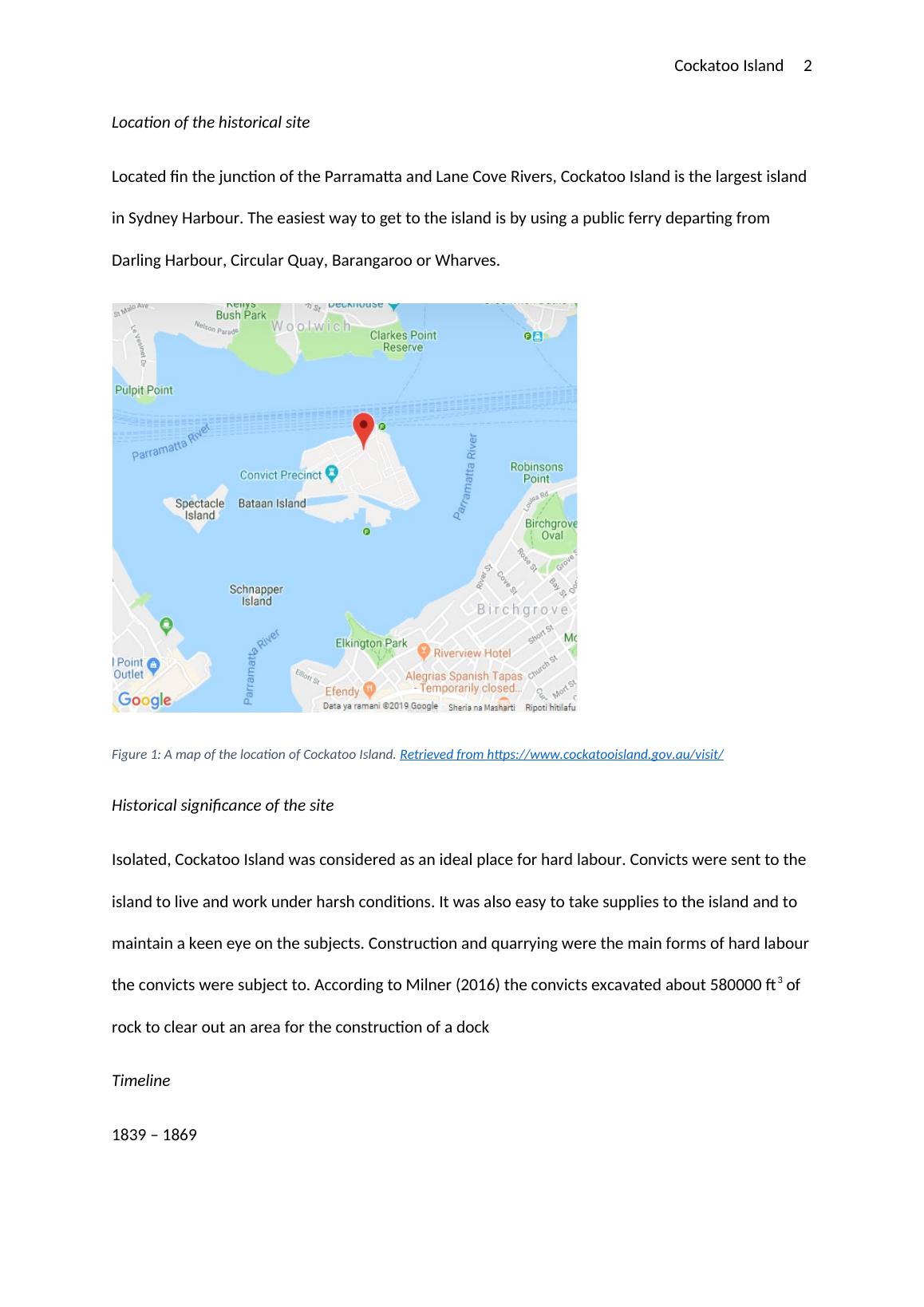 History and Future of Cockatoo Island - Desklib