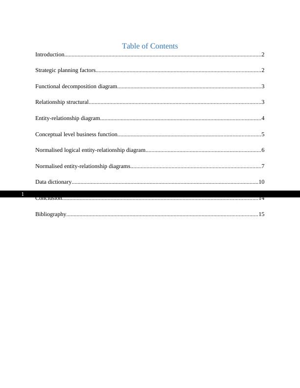 Database Design Report: Planning, ERD, and Normalization