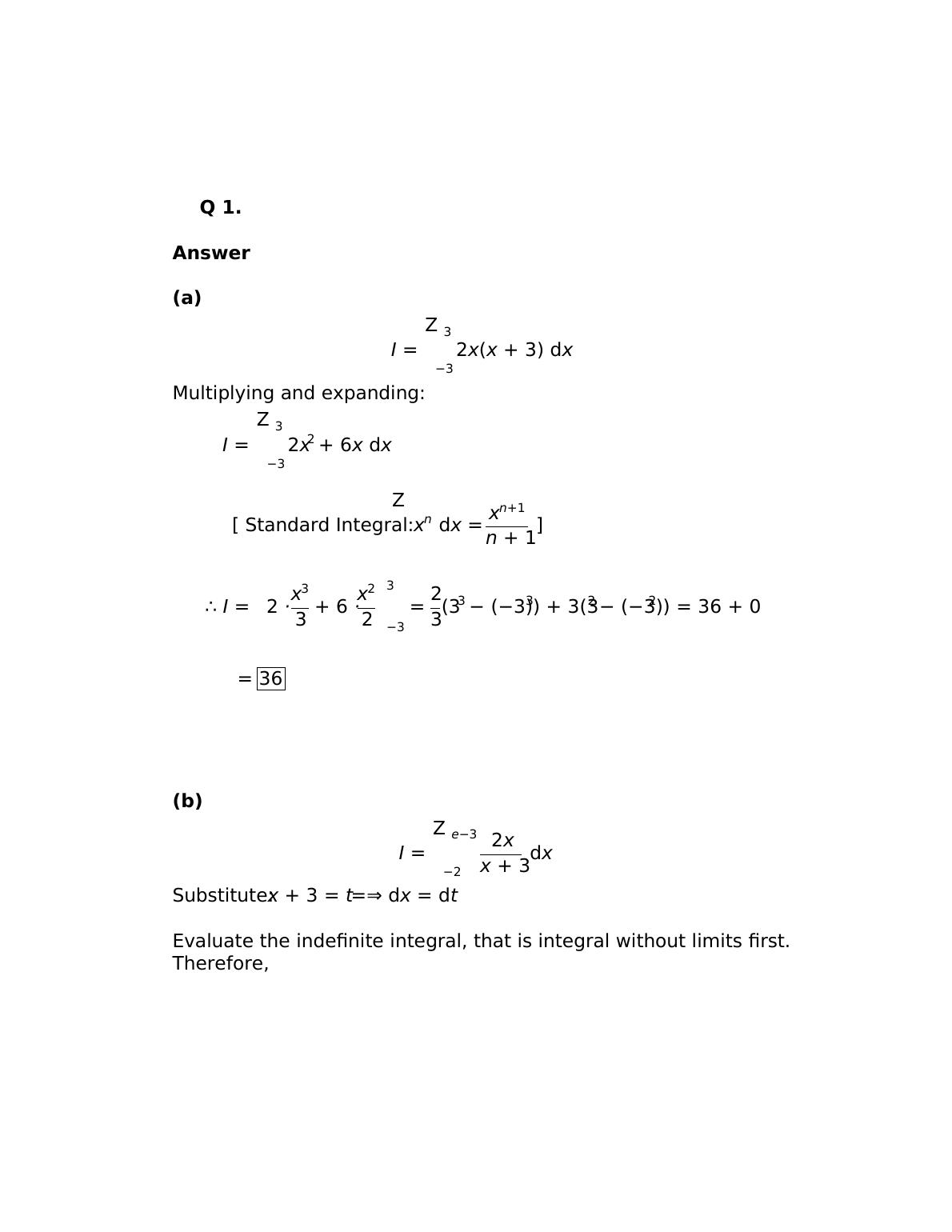 Solving Integrals using Standard Integral Formulas