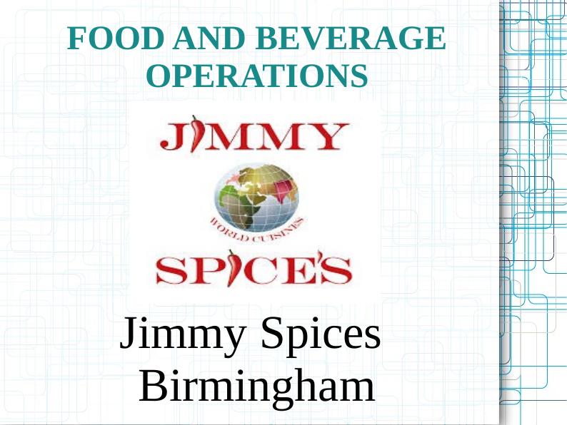Selected Restaurant - Jimmy Spices Birmingham
