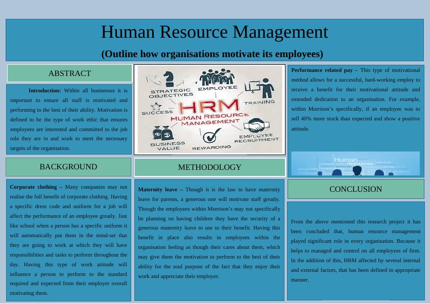 Human Resource Management: Employee Motivation Strategies