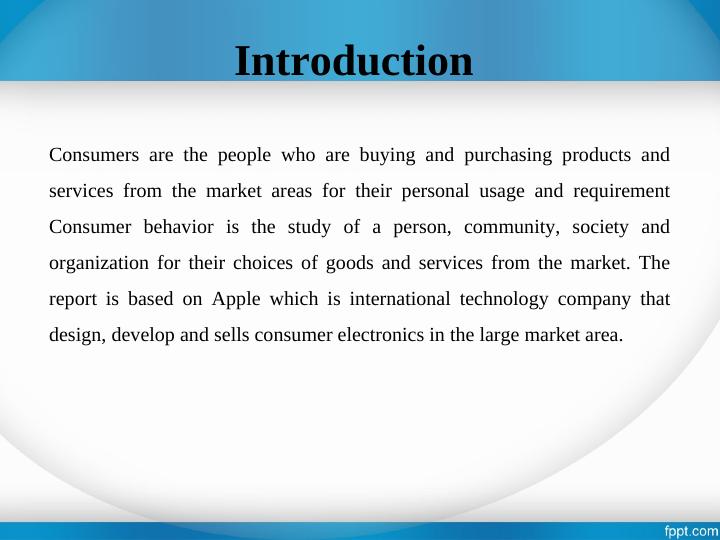 Consumer Behaviour and Insight: Apple iPhone