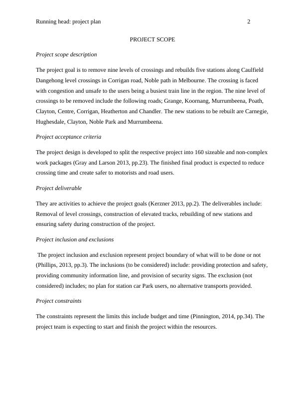 Project Scope & Communication Plan: Civil Engineering Report