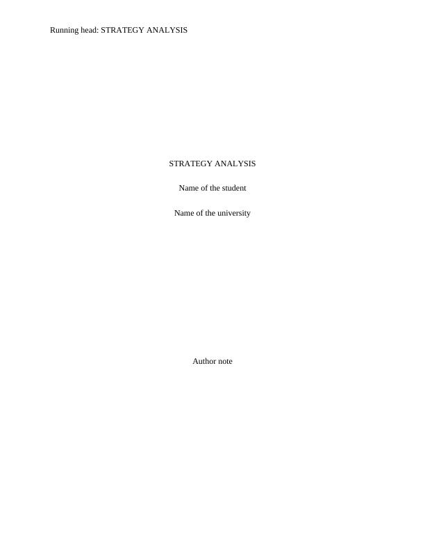 Strategic Analysis Report: Business Development Module