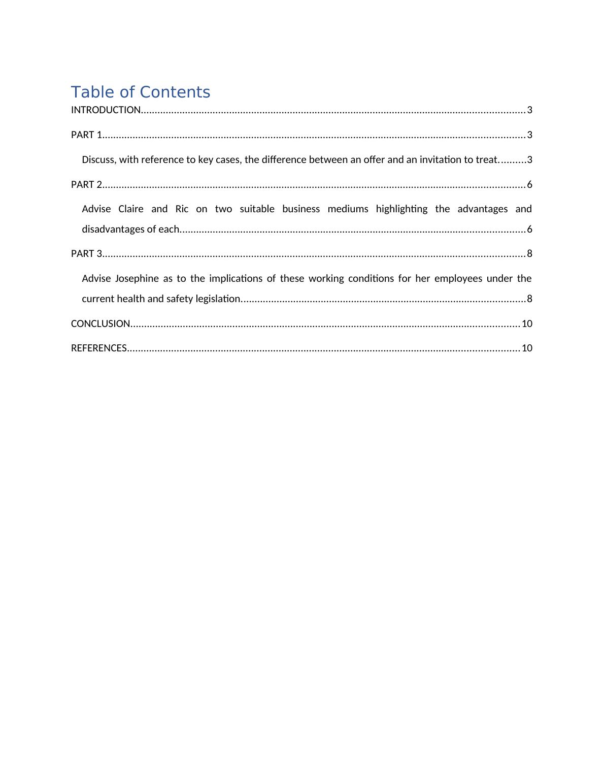 LAW011-1: Offer vs. Invitation to Treat and Business Mediums