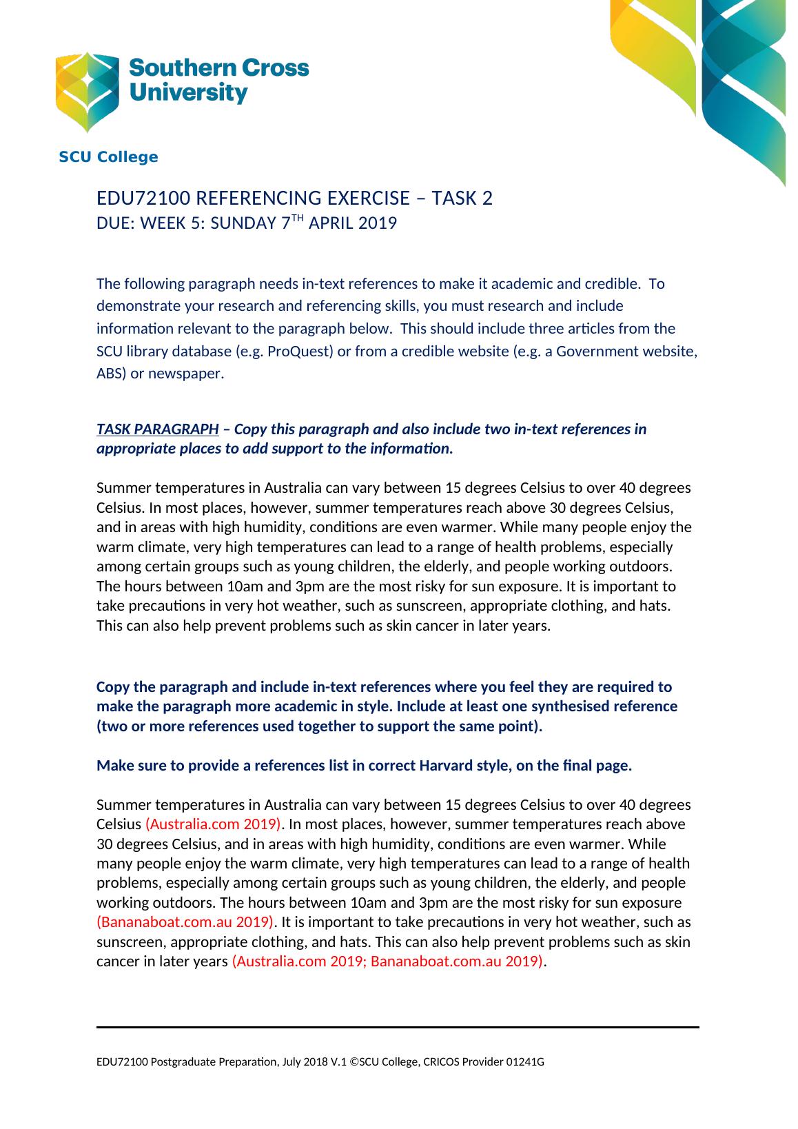 EDU72100 Assignment: Referencing and Credibility Solution