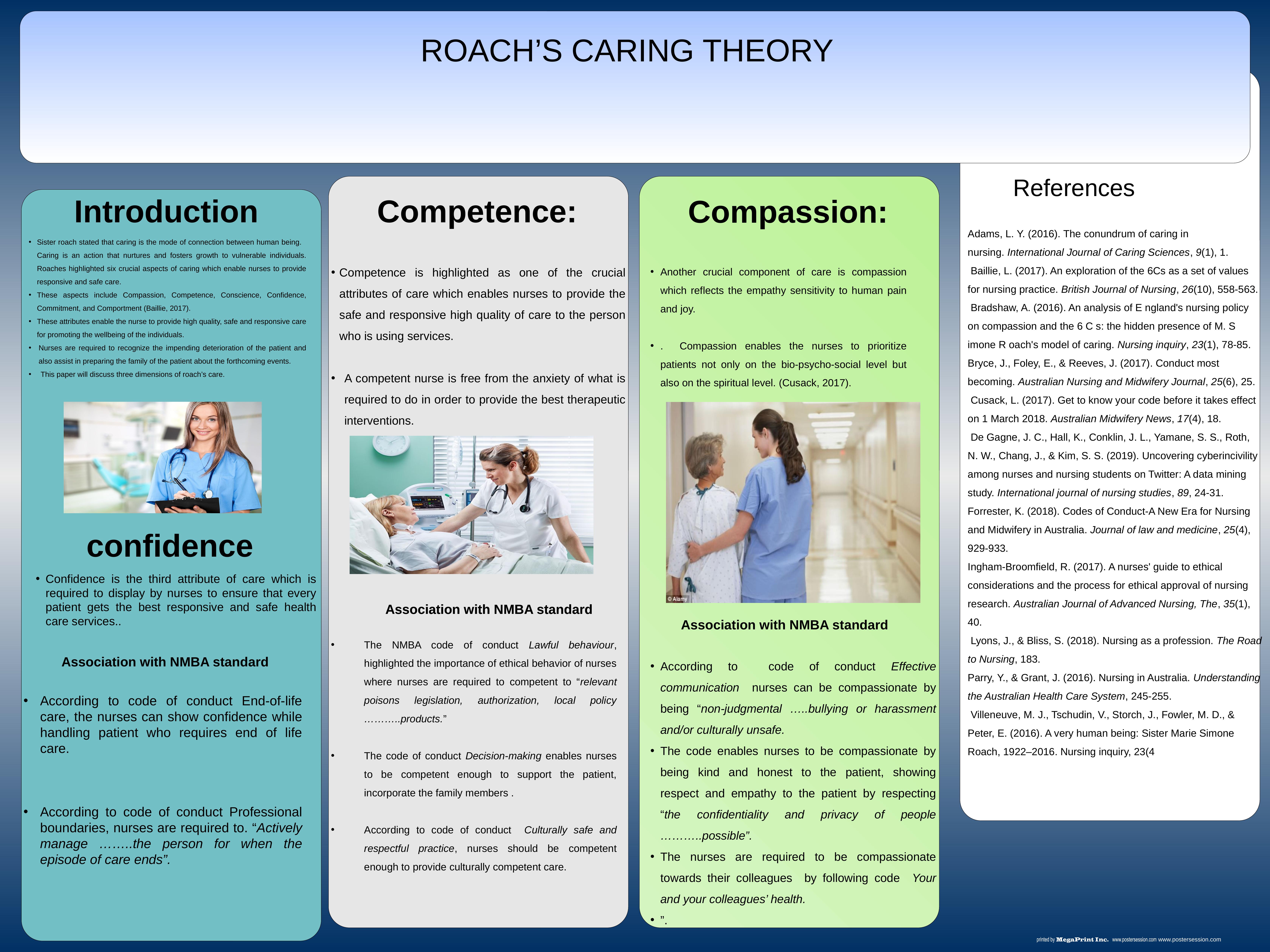 Transition to Nursing: Roach's Caring Theory Analysis