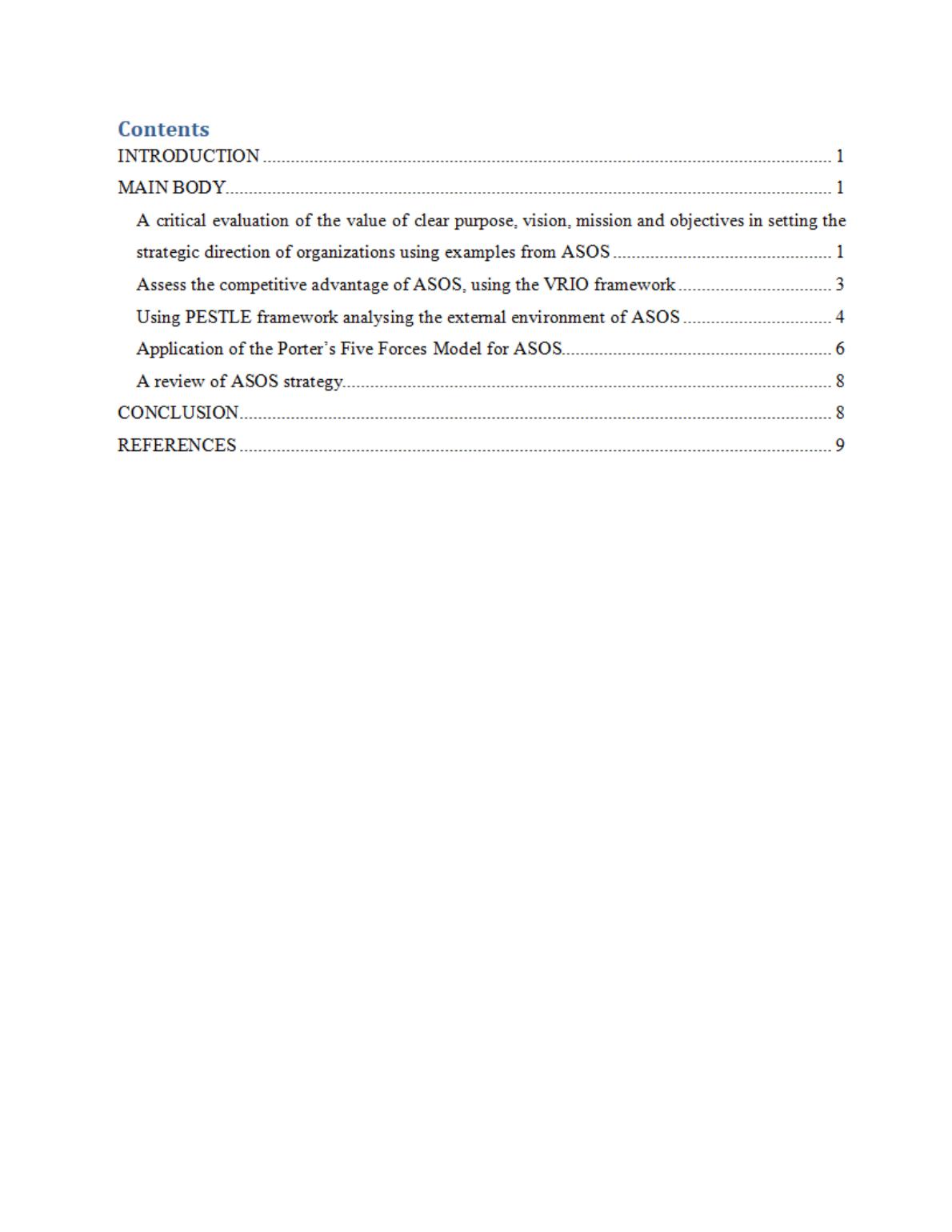 Strategic Management Report: ASOS Business Analysis
