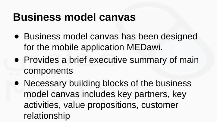 MEDawi Mobile App: Business Model, IT Planning, Strategy