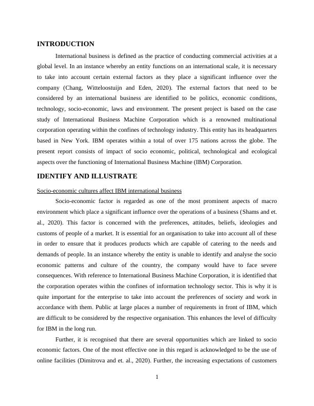 Impact of Socio-economic, Technological, Political, and Ecological ...