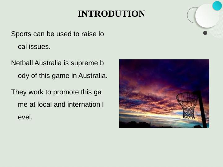 Conduct Projects SISXIND405A: Netball Carnival Project