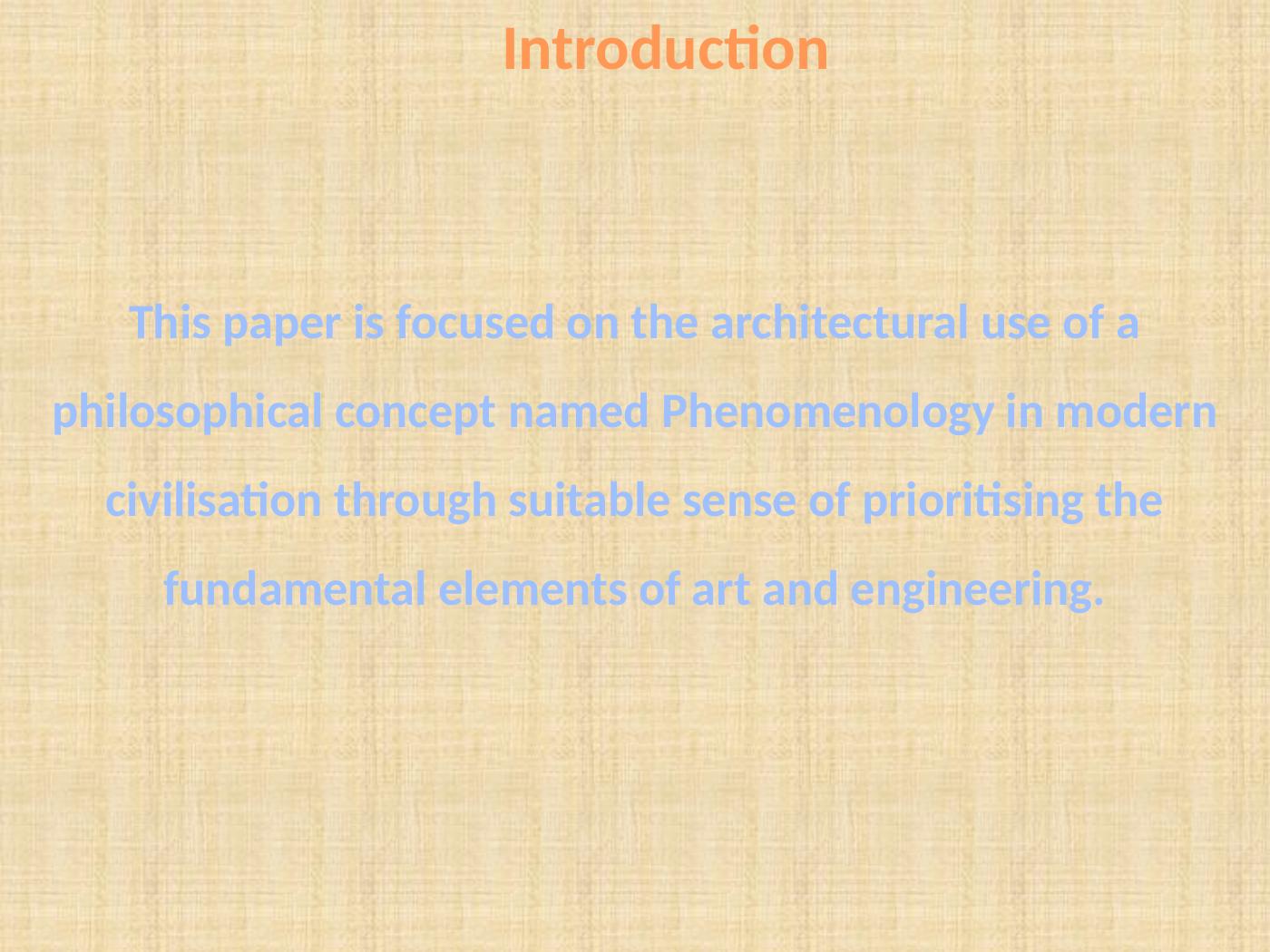 Case Study: The Phenomenological Architecture Report