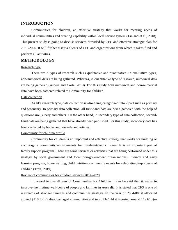 Community Strategic plan 2021 2026